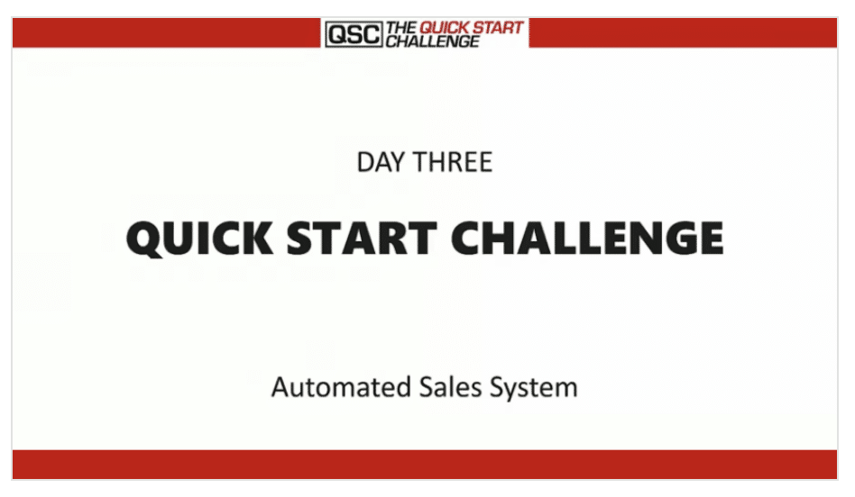 The Quick Start Challenge 2021